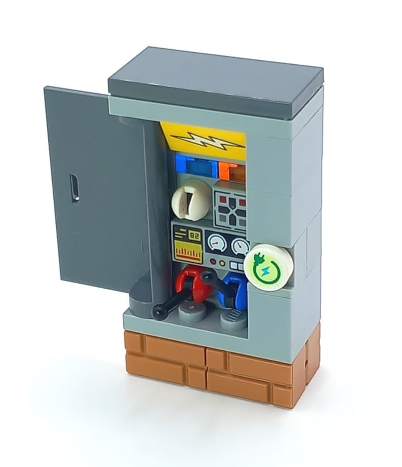Models Built of LEGO® Bricks Electricity Cabin High Voltage High ...