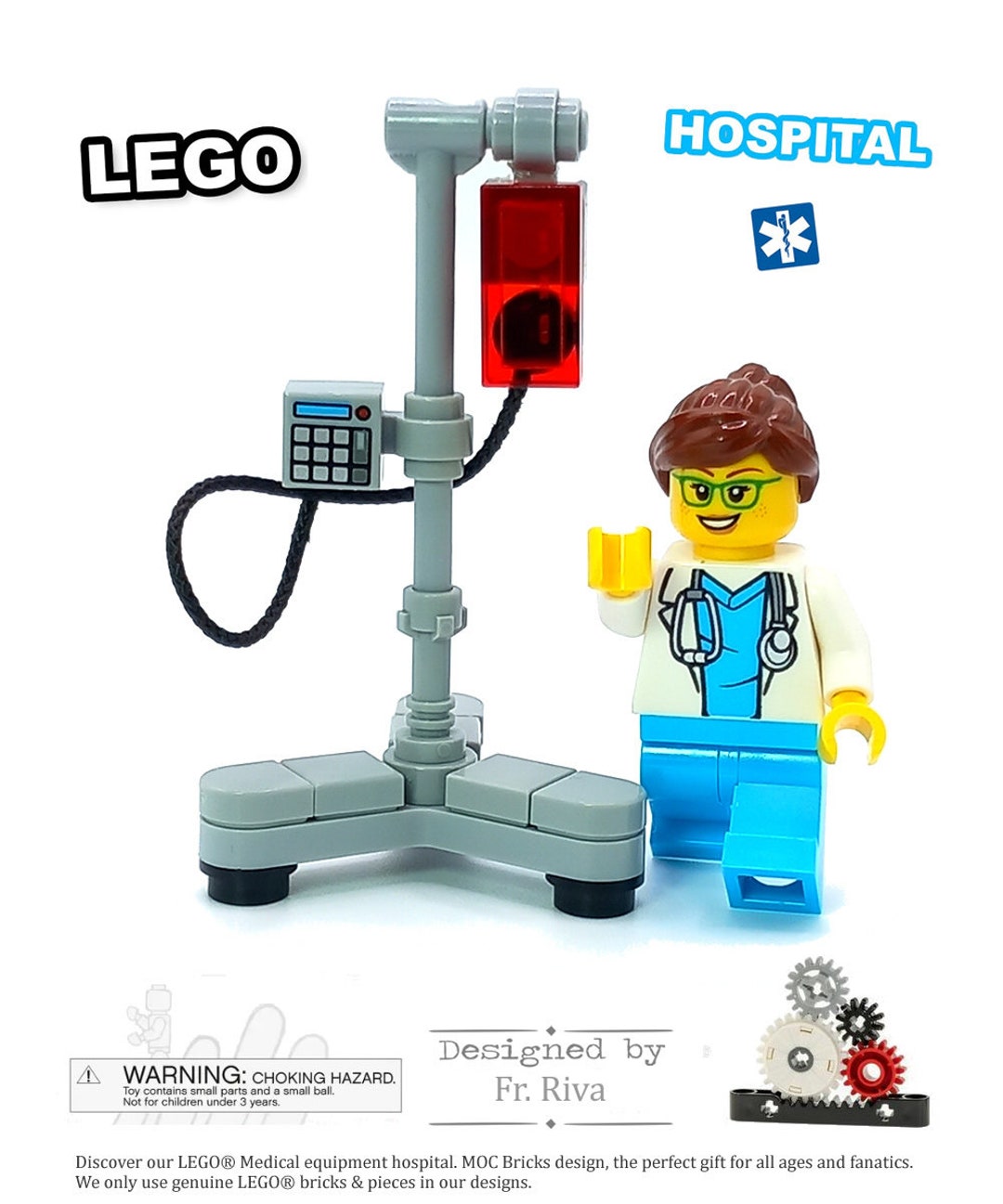 Models Built of LEGO® Bricks Drip Stand Hospital Equipment - Operation ...