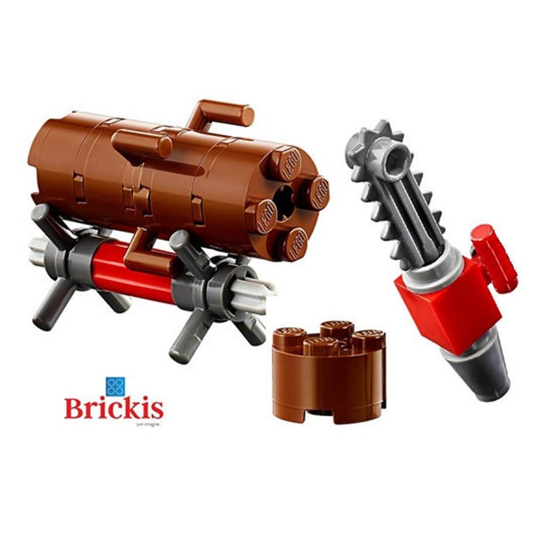 LEGO® Chainsaw + Log + Sawhorse Tree Log Lumberjack Custom Design ...