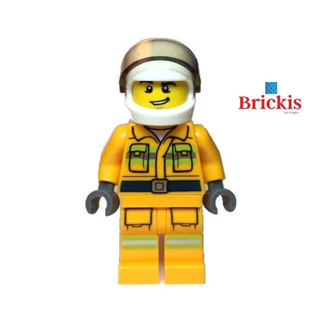 LEGO® Helicopter Pilot Fire Fighter Rescue Worker Team - Etsy