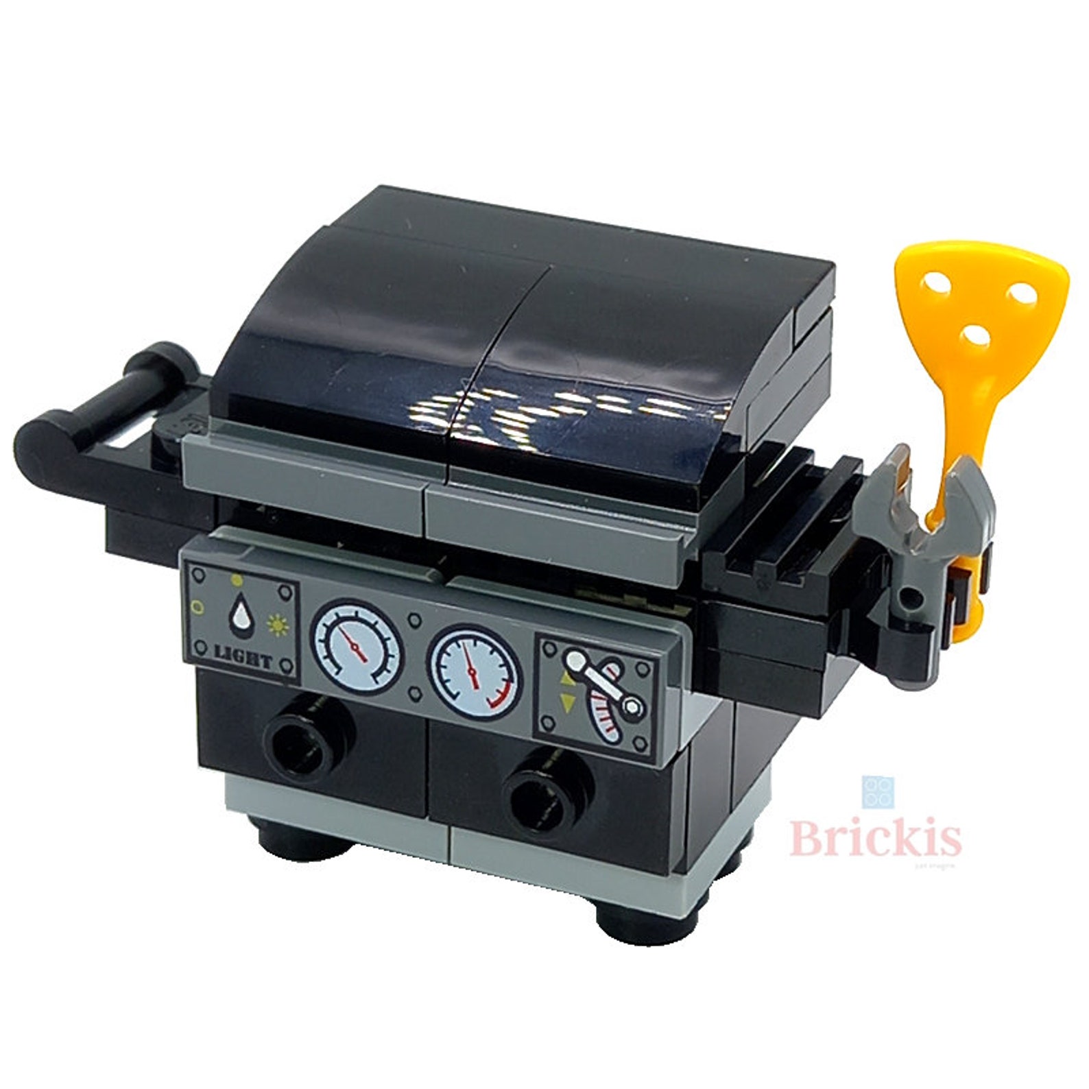 MOC Deluxe Barbecue BBQ Grill With Steak Custom Design Miniset Models ...