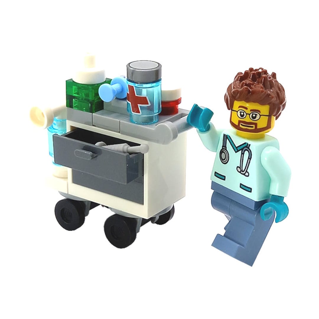 Models Built of LEGO® Bricks Operating Room Cart Syringe for Doctor ...