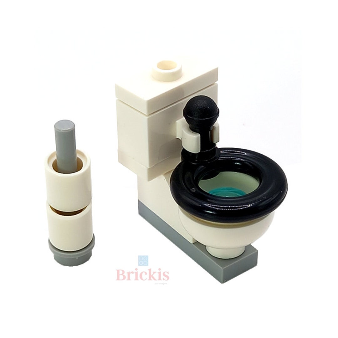 MOC LEGO Toilet With Toilet Paper and Holder Bathroom Accessoires ...
