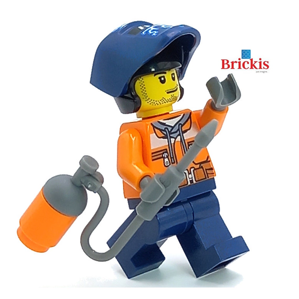 Custom LEGO® Minifigure WELDER at Work Engineer Mechanic Moc Models ...