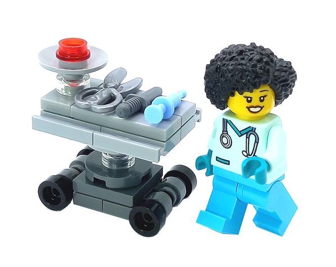 Models Built of LEGO® Bricks Operating Room Cart Syringe for Doctor ...