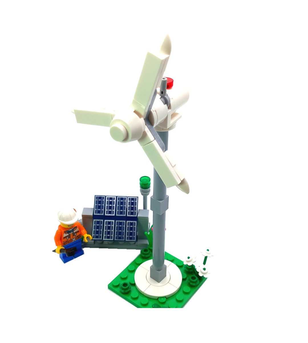 Models Built of LEGO® Bricks WIND TURBINE Lego Wind Generator Windmill ...
