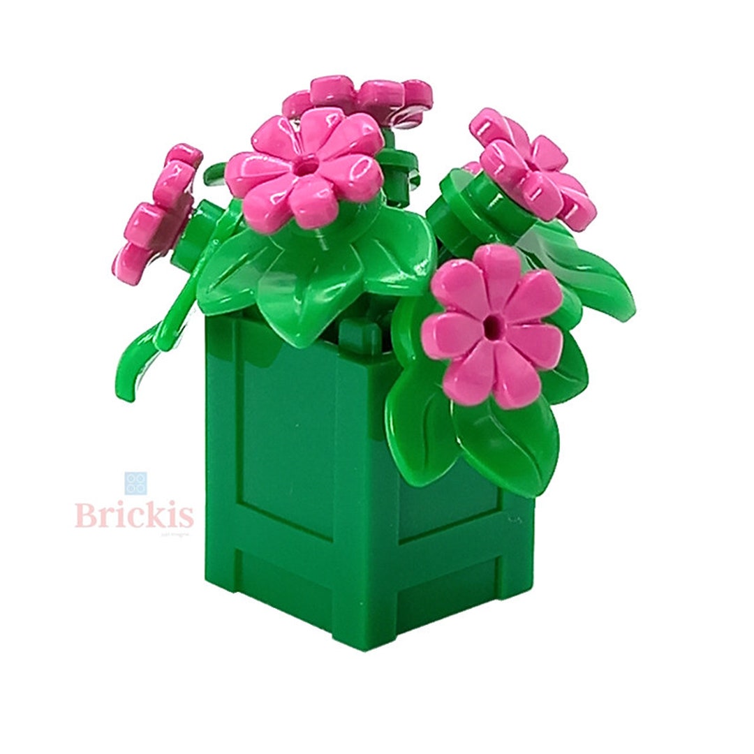 Custom Design MOC LEGO® Flowers in a Pot Geranium Plants City - Etsy