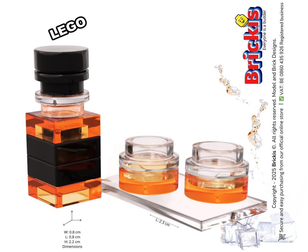 Models Built of LEGO® Bricks MOC BOTTLE and Glasses Drinks for the ...