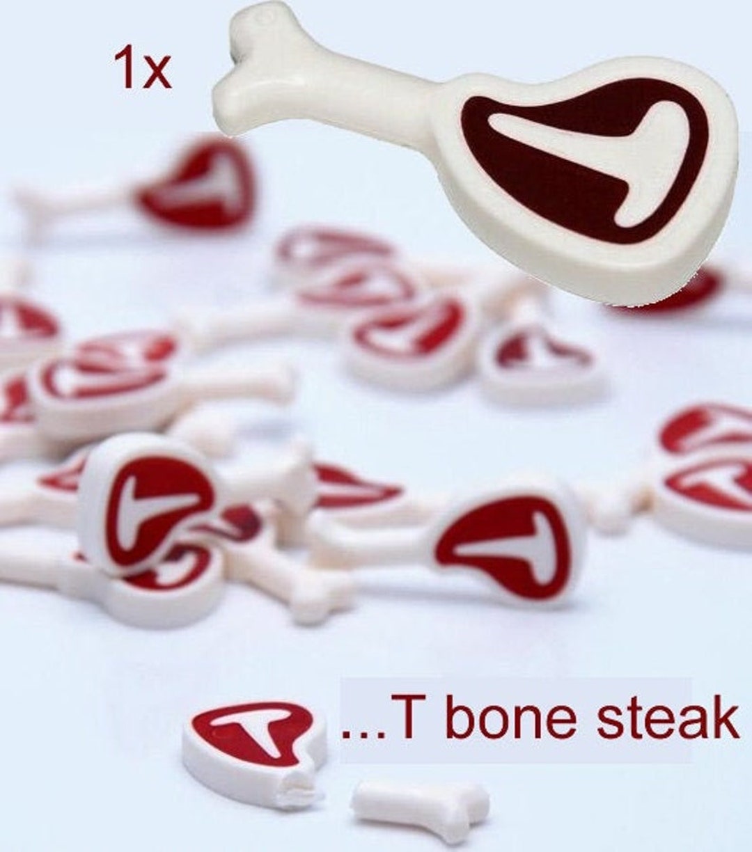 LEGO® T Bone Steak Food and Drink Parts From Lego for Kids or Adults ...