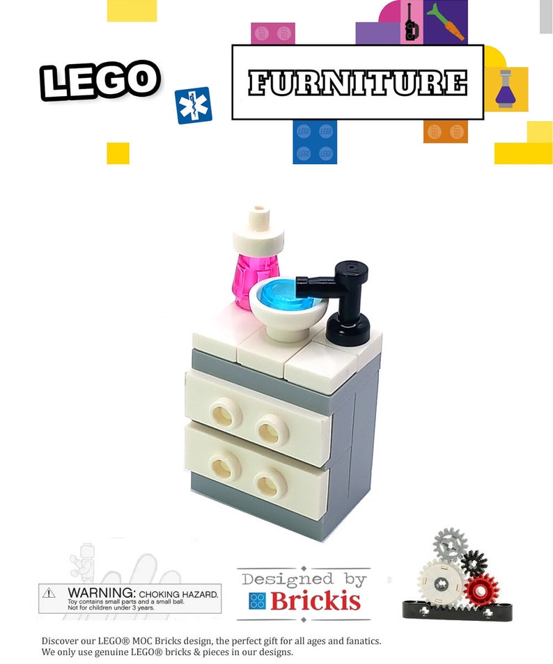Models Built of LEGO® Bricks LEGO Moc Sink and Closet for Bathroom ...