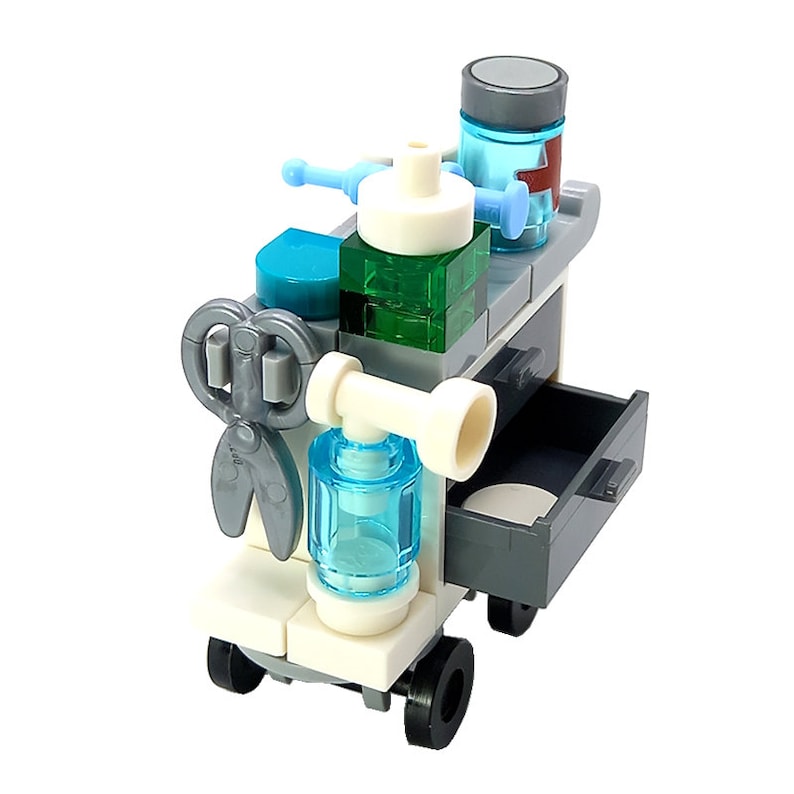 Models Built of LEGO® Bricks Operating Room Cart Syringe for Doctor ...