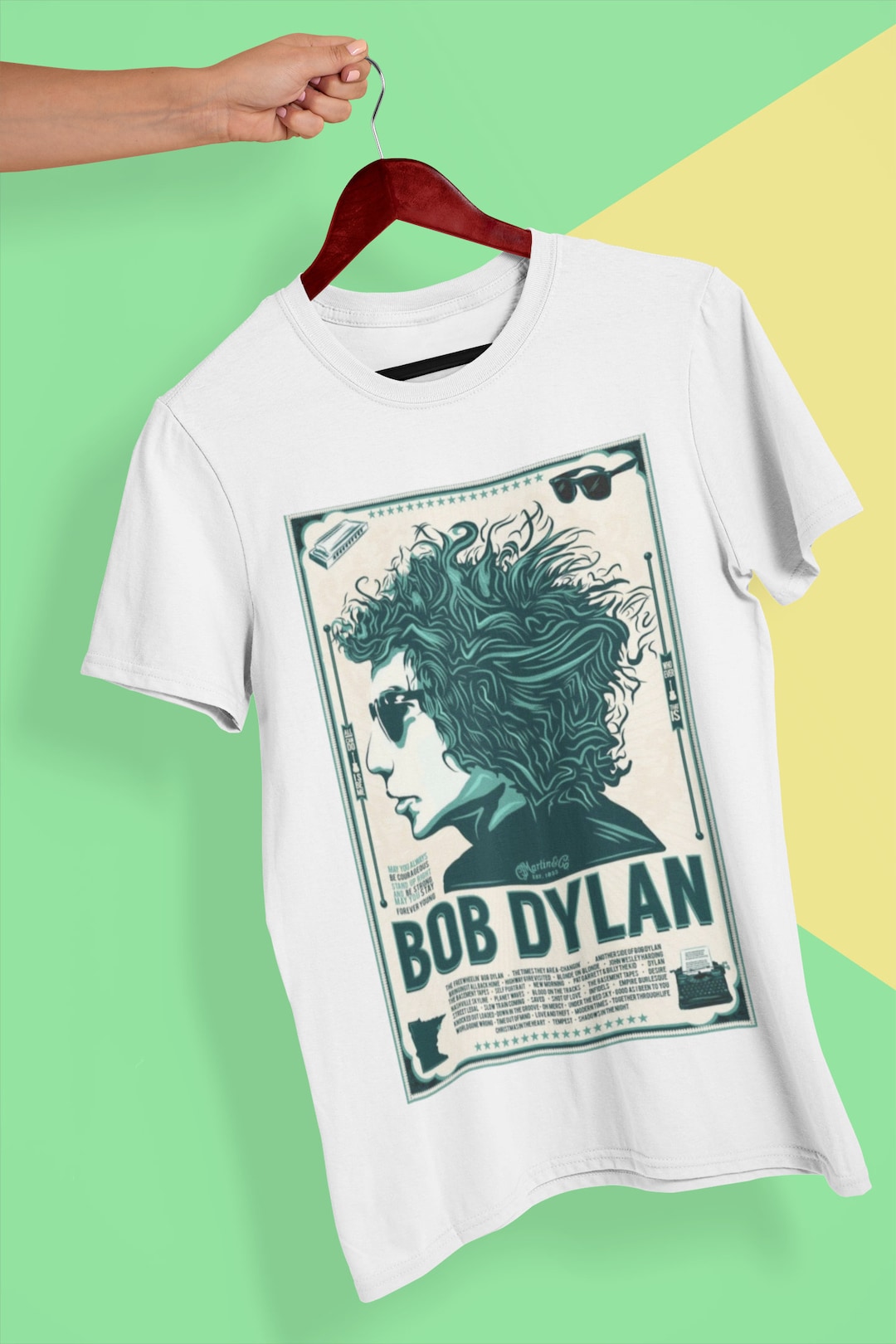 Bob Dylan T-shirt | Music Clothing | Bob Dylan | Rock Music | 60s - Etsy UK