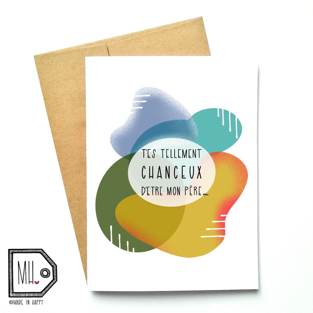 French Card - Fathers Day - Fathers Day Card - Card for Dad - Dad Card ...