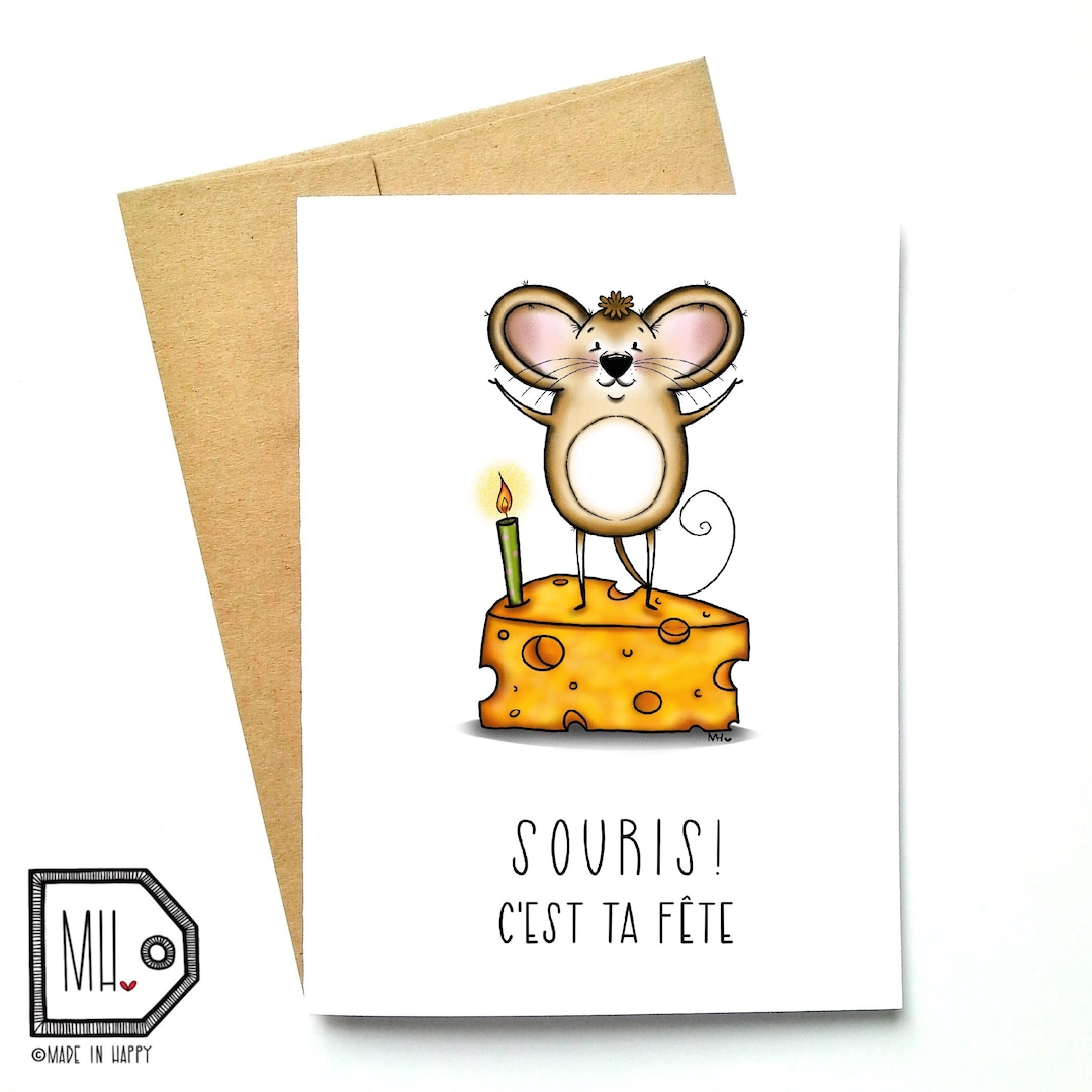 French Card - Birthday Card - Funny Birthday Card - Happy Birthday Card ...