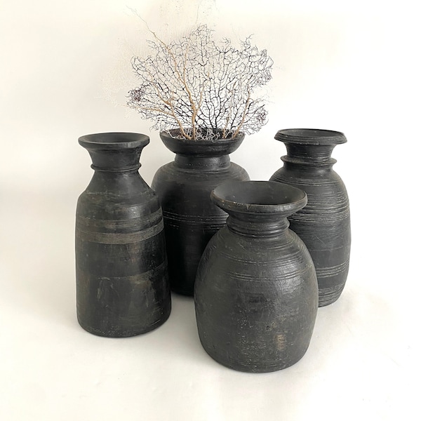 Rustic Wood Vase - Etsy