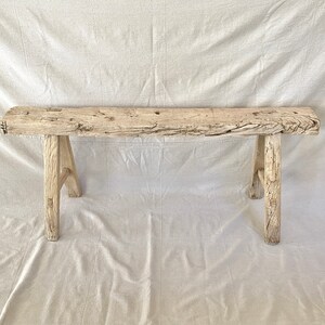 Rustic Elm Long Skinny Bench - Etsy