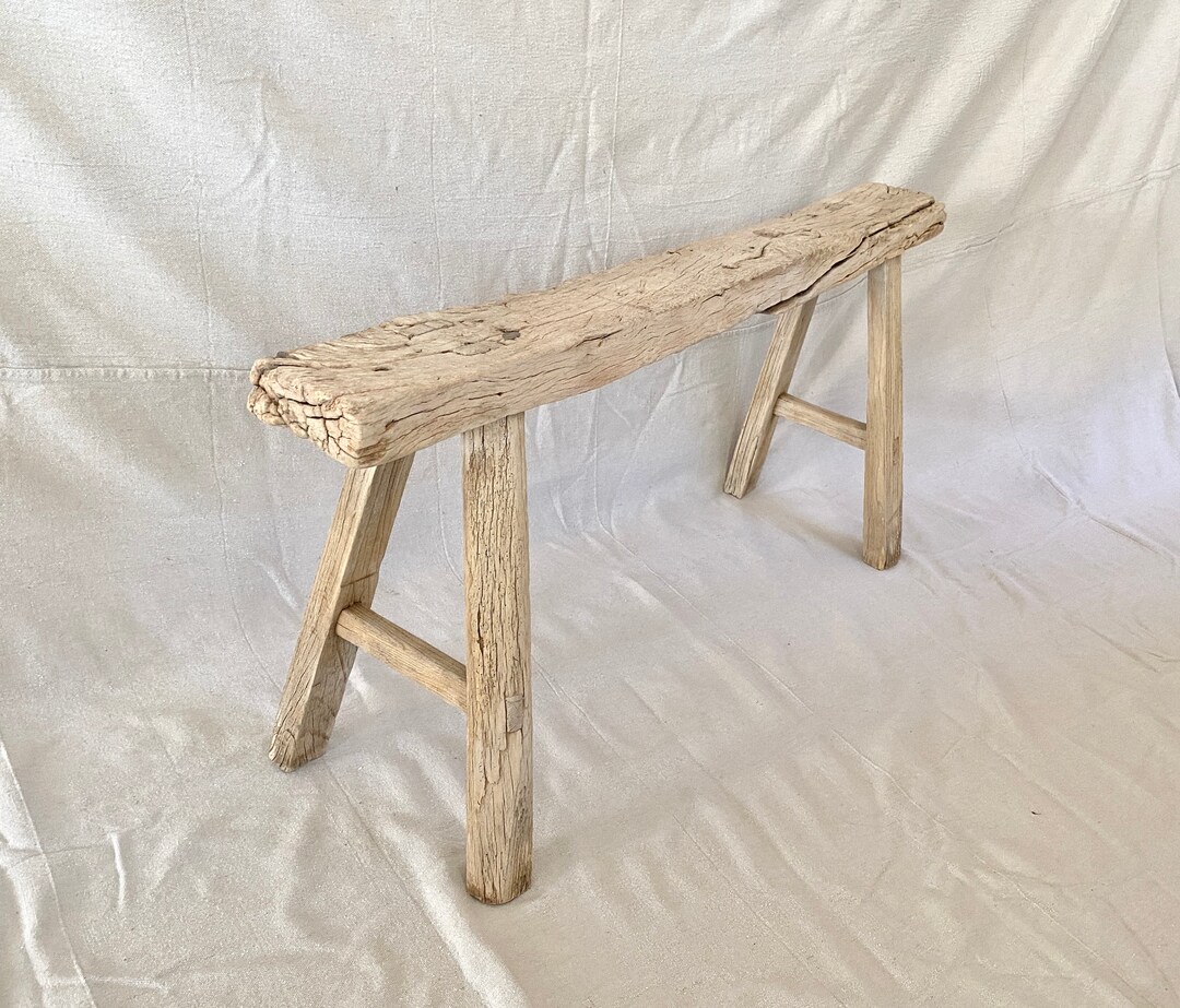 Rustic Elm Long Skinny Bench - Etsy