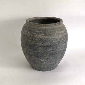 Rustic Black Gray Pottery Jug Vessel - Etsy
