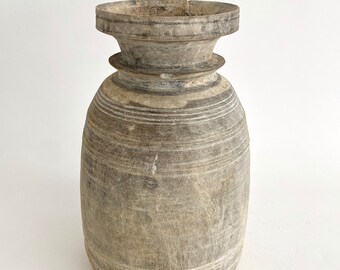 Rustic Black Gray Pottery Jug Vase Vessel | Etsy