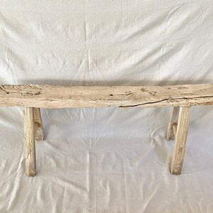 Rustic Elm Long Skinny Bench - Etsy