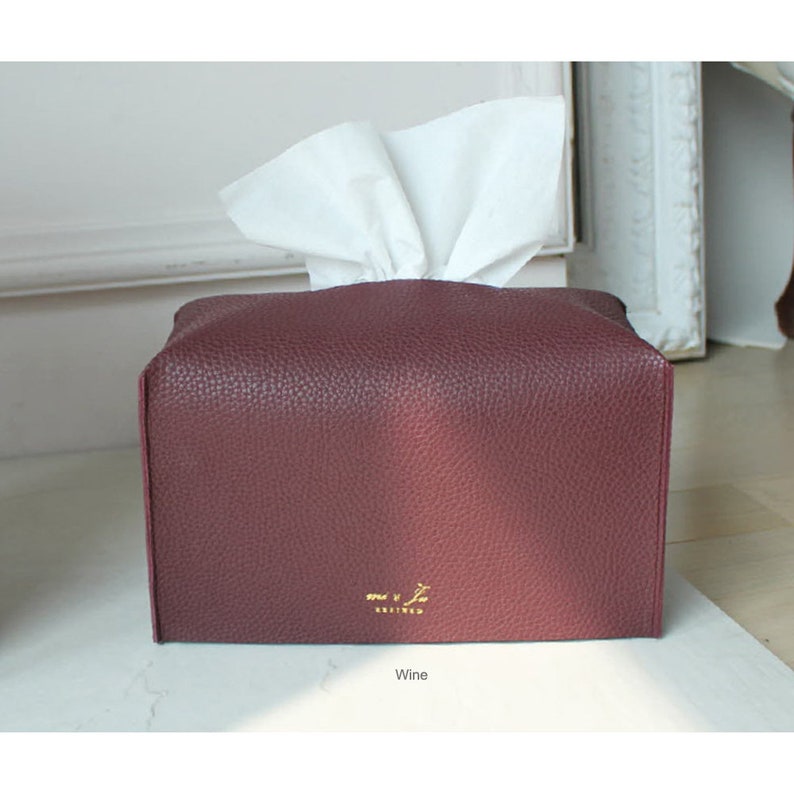 Urethane Leather Tissue Box Cover / Tissue Case Cover Tissue - Etsy