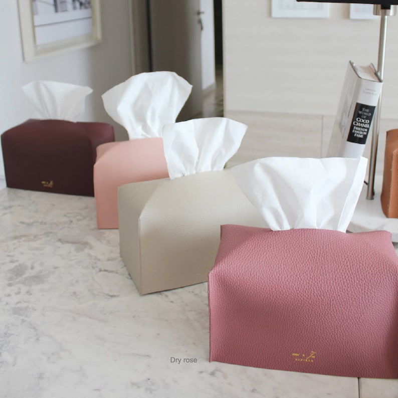 Urethane Leather Tissue Box Cover / Tissue Case Cover Tissue - Etsy