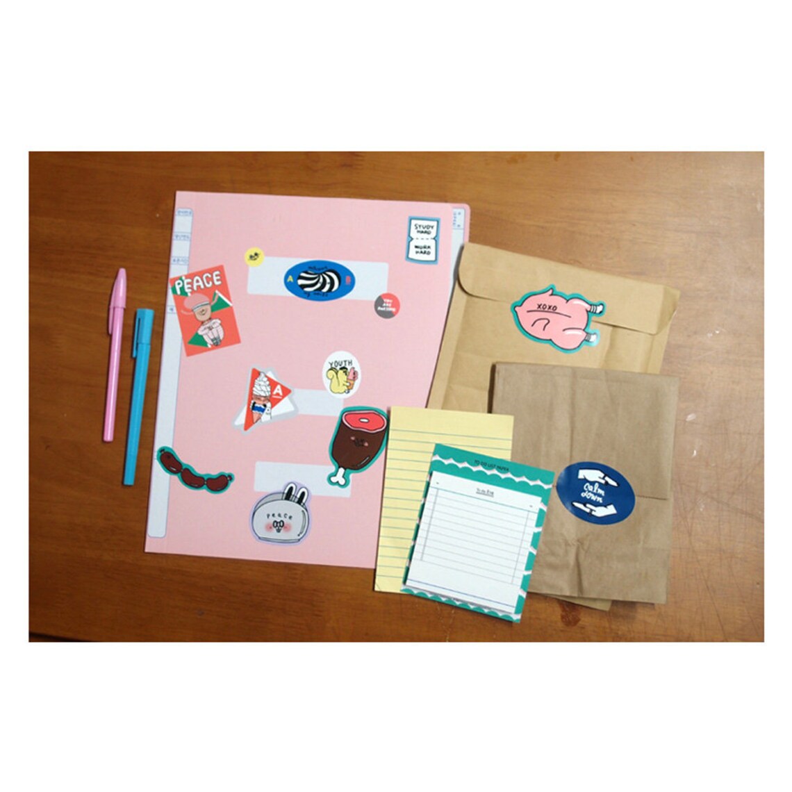 7 Sheets Scrapbook Decor Stickers Decals Illustration - Etsy