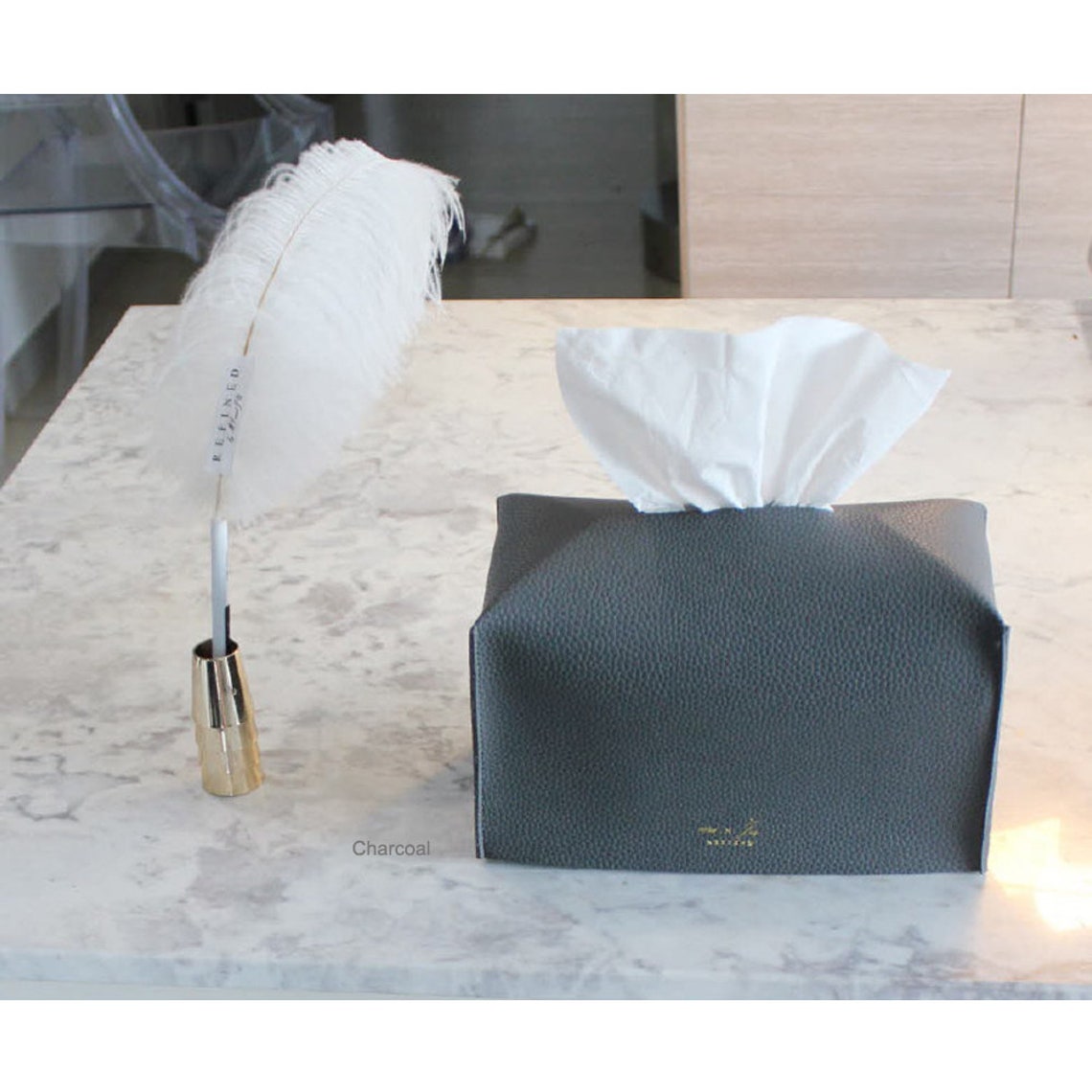 Urethane Leather Tissue Box Cover / Tissue Case Cover Tissue - Etsy