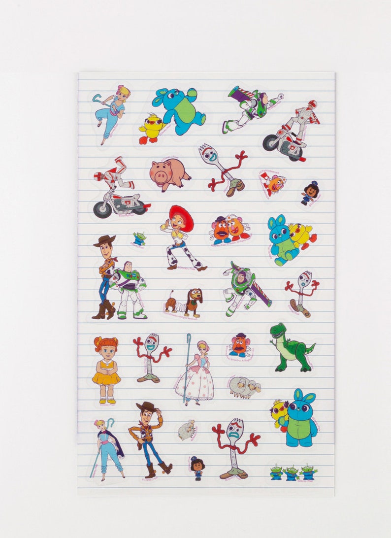 Character Stickers Clear Stickers Scrapbooking Stickers Mobile - Etsy