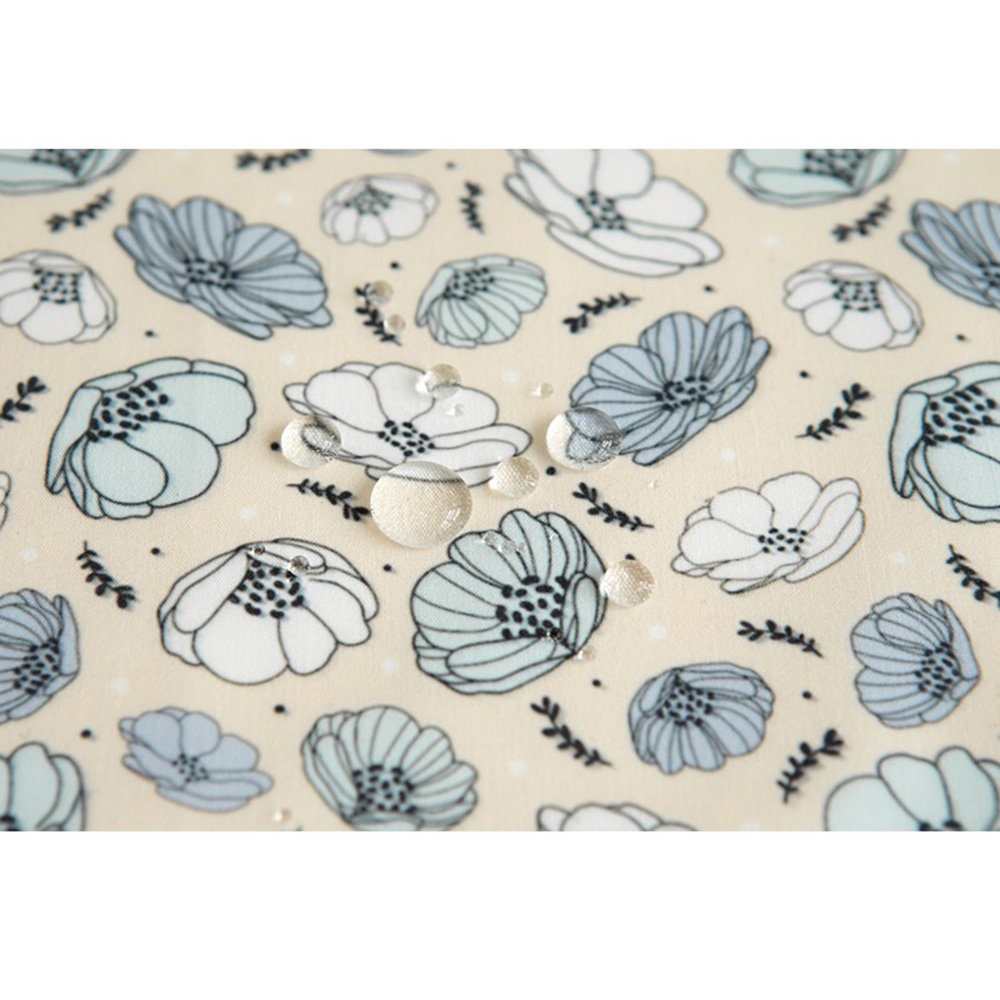 Waterproof Fabric by the Yard Mixed Cotton Home Decor Shower | Etsy