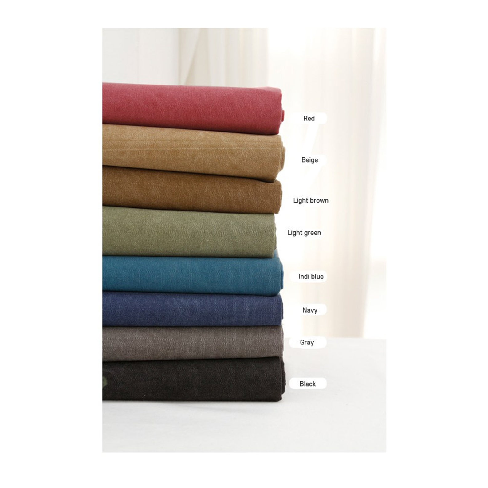 Tela de lona telas de algodón cortadas a medida Vintage Stone | Etsy