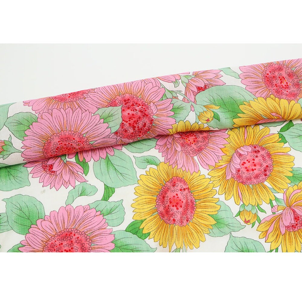 Rayon Cotton Mixed Fabric by the yard width 55.9 inches Cool | Etsy