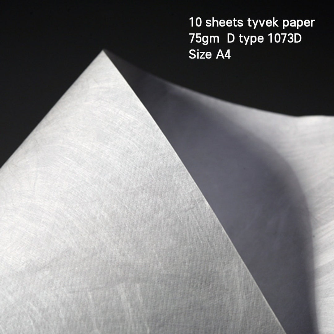 Tyvek Sheet 75gsm D Type/1073d - Pack of 10/100 Sheets Tyvek Paper Size ...