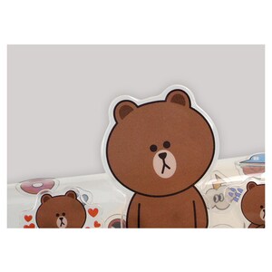 Line Friends Character Mini Clear Ln Stickers Official Goods ...