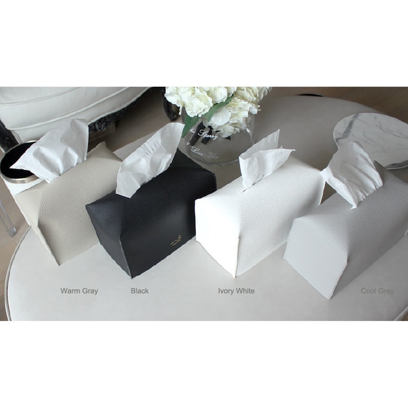 Urethane Leather Tissue Box Cover / Tissue Case Cover Tissue - Etsy