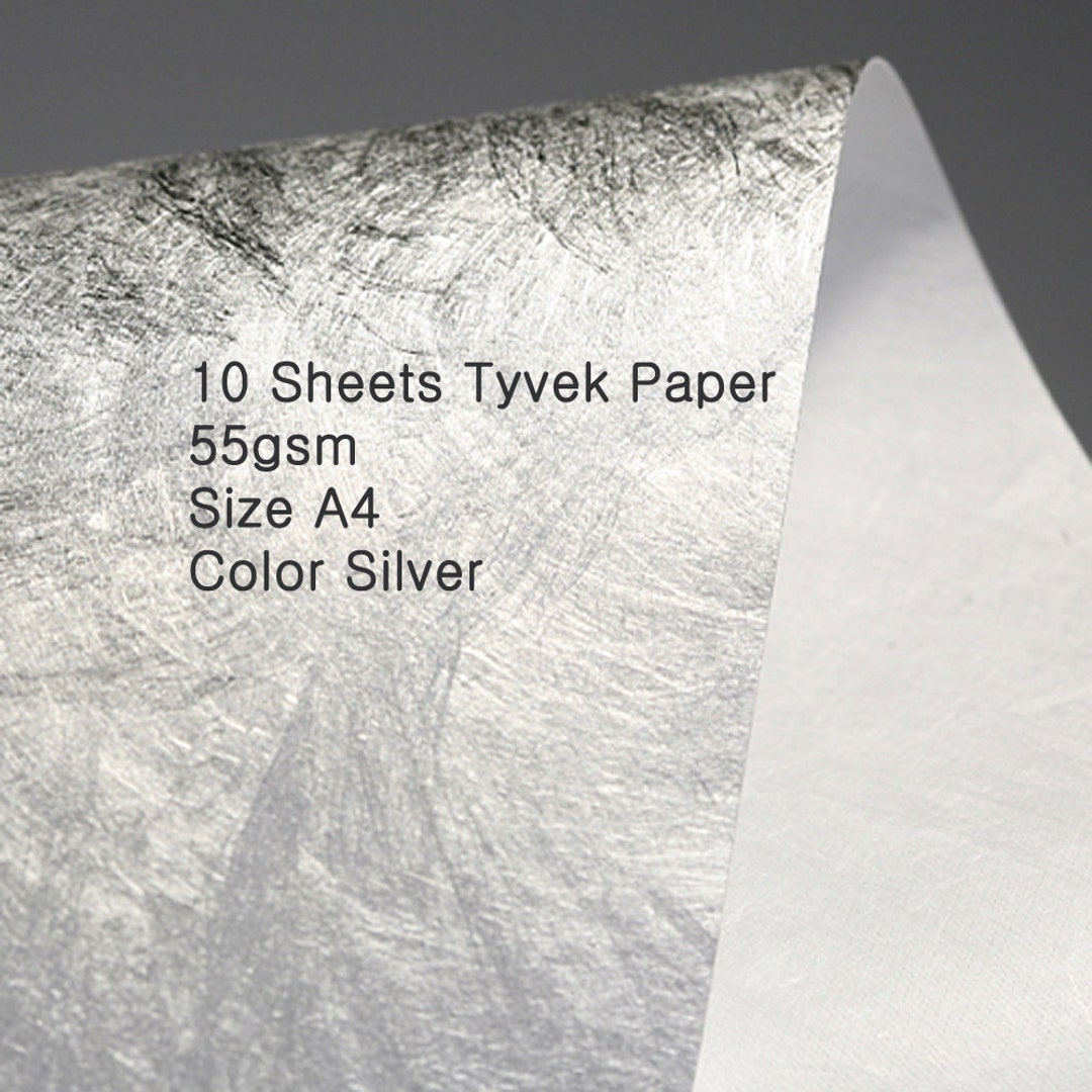 Tyvek Sheet 55gsm Tyvek Color Papers- Pack of 10/30/50/100 Sheets Tyvek ...