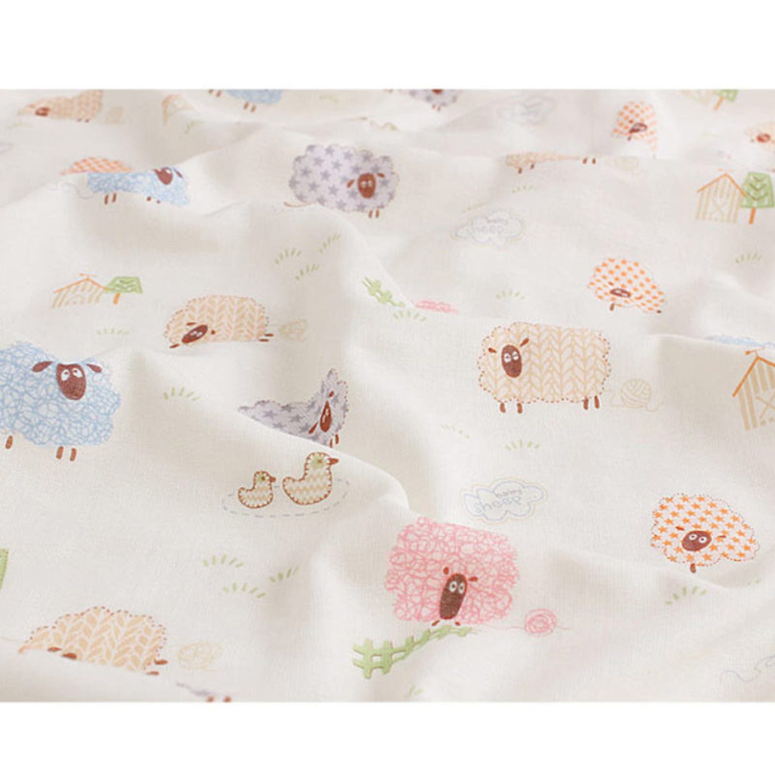 Triple Layers Cotton Gauze Fabric by the Yard Korean Gauze - Etsy