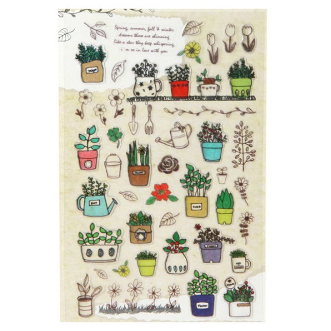 Deco Stickers Vinyl Stickers Dairy Stickers Korea Art Stickers ...
