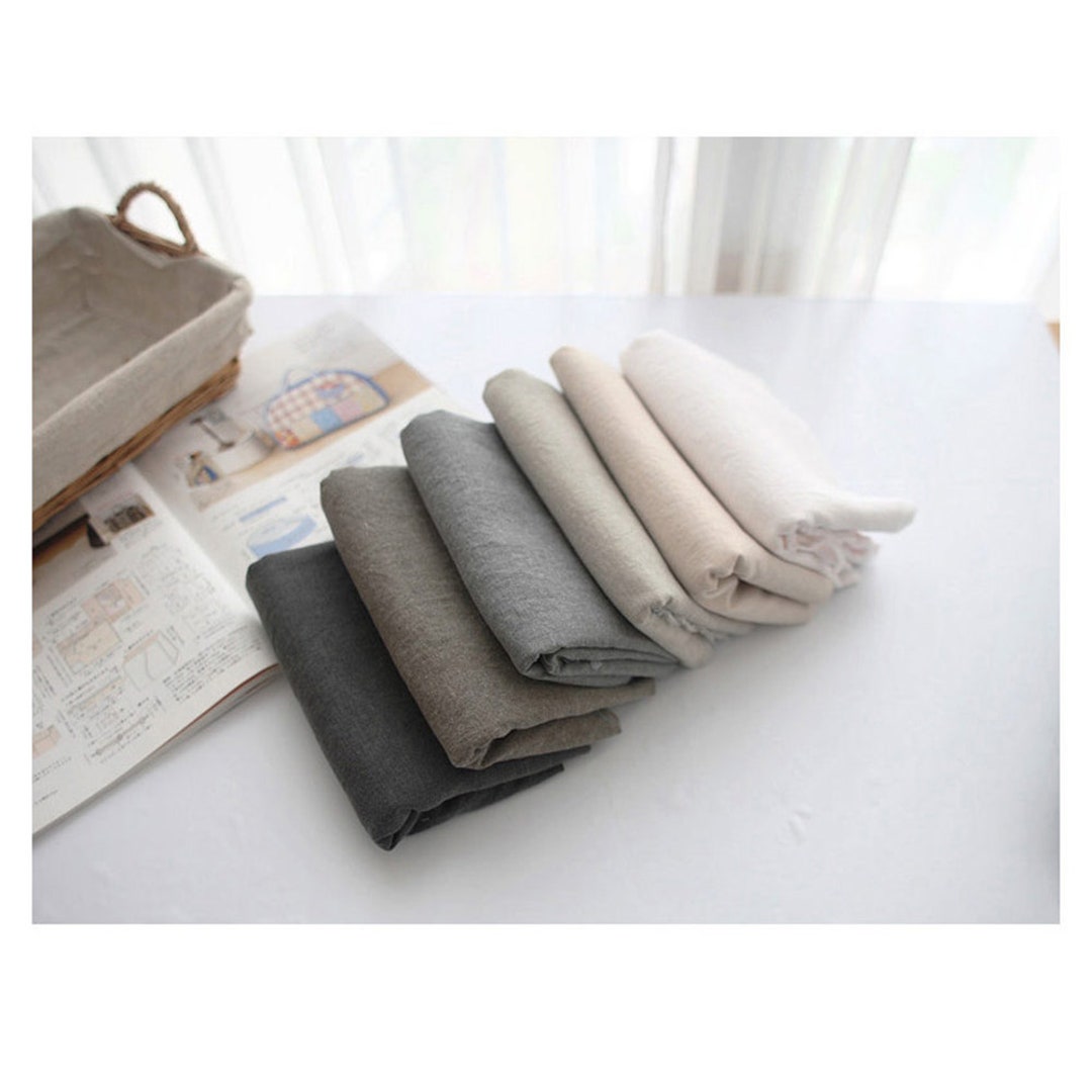 Vintage Washing Linen Cotton Fabrics by the Yard Sewing Supplies Wide ...