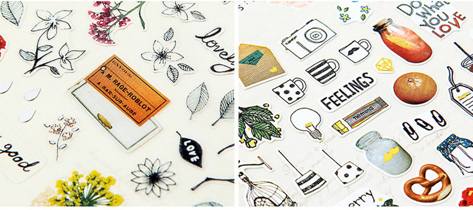 Deco Stickers Vinyl Stickers Dairy Stickers Korea Art Stickers - Etsy
