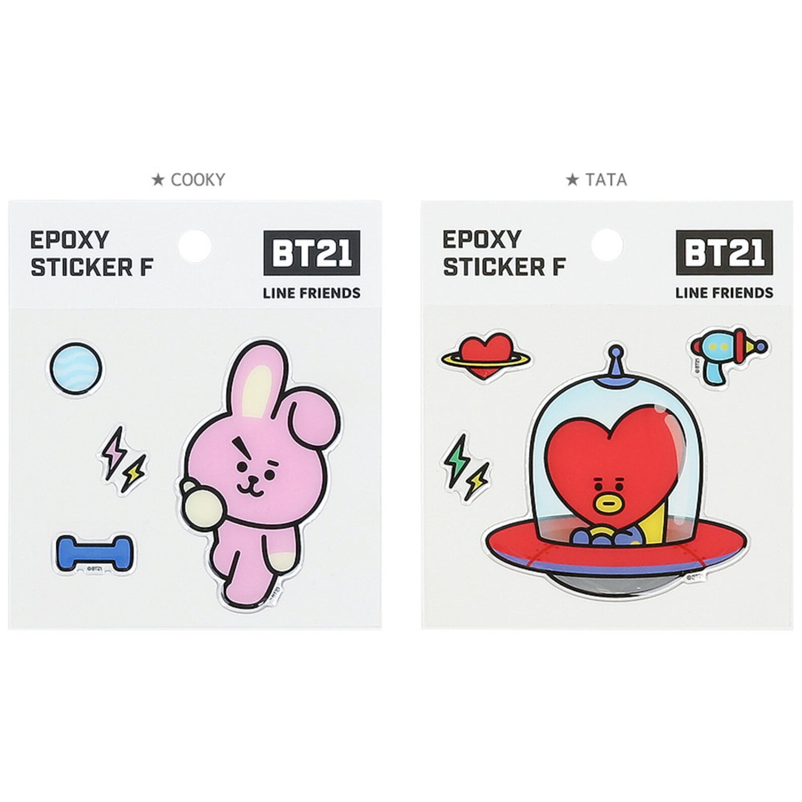 Bts Character BT21 Koya Chimmy RJ Shooky Mang Tata Cooky Epoxy | Etsy