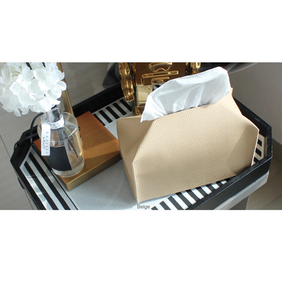 Urethane Leather Tissue Box Cover / Tissue Case Cover Tissue - Etsy