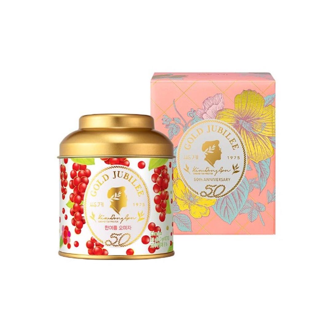 Korean Omija Berry Tea | Five Flavor, Hibiscus, Golden Tin - Etsy