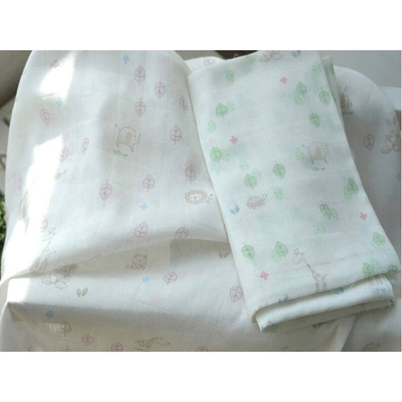 Bamboo Cotton Double Gauze Fabric Double Layer by the Yard - Etsy