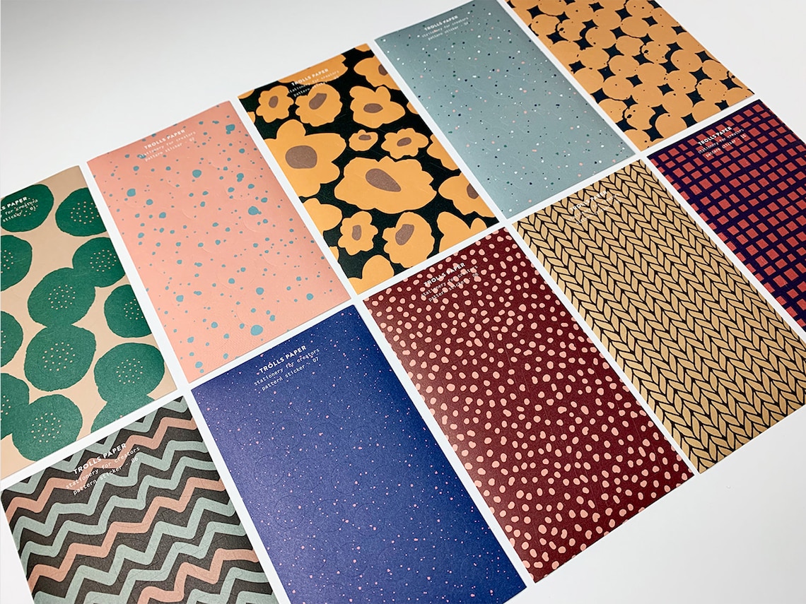 10 Sheets Pattern Stickers Scrapbooking Stickers Scrapbook | Etsy