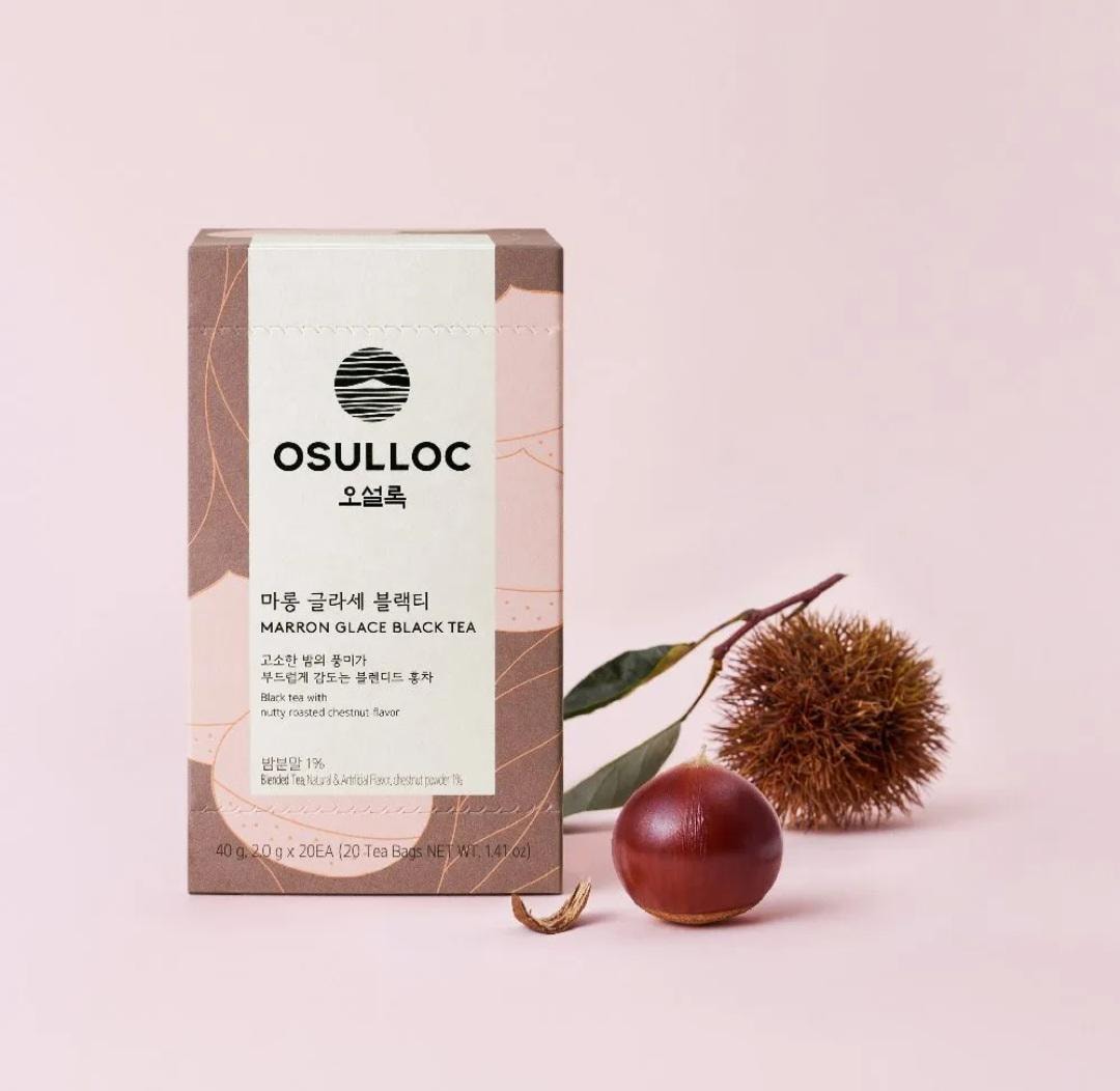 Osulloc Marron Glacé Black Tea, Roasted Chestnut Flavored, Sweet ...
