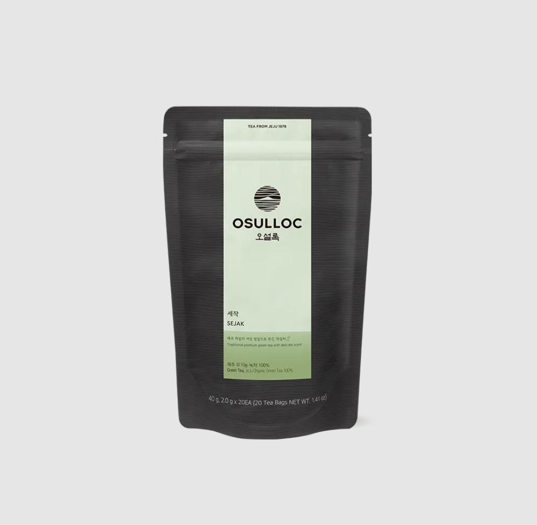 OSULLOC Sejak Green Tea, Korean Pyramid Tea Bags, Jeju - Etsy