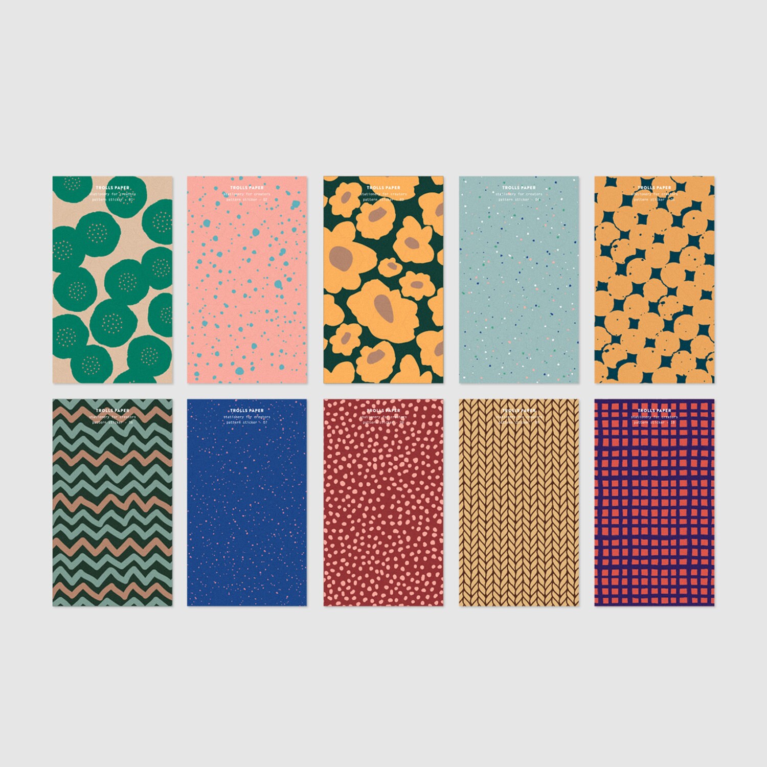 10 Sheets Pattern Stickers Scrapbooking Stickers Scrapbook | Etsy