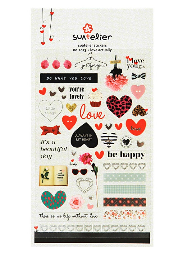 Deco Stickers Vinyl Stickers Dairy Stickers Korea Art Stickers | Etsy