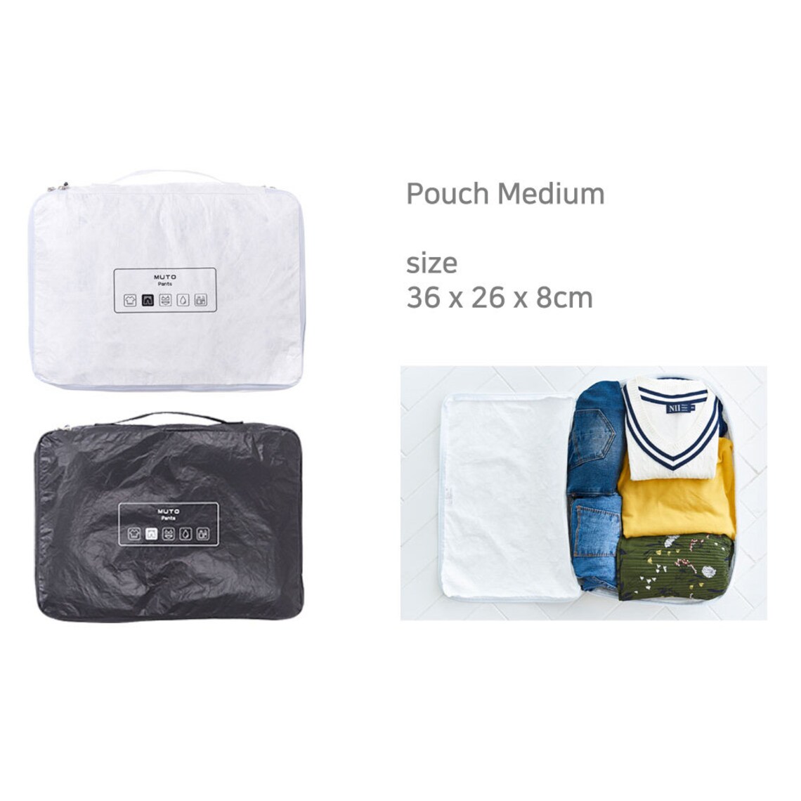 Tyvek Travel Packing Pouch 4 PCS Set Luggage Suitcase - Etsy